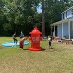 "BigMouth Kids Fun Water Play Giant Inflatable Fire Hydrant Sprinkler ...
