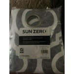 Sun Zero Eldon Trellis Print Blackout Grommet Curtain Panel, 40"X63 ...