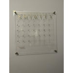 Martha Stewart Grayson Acrylic Wall Calendar and Notes Board Set with ...