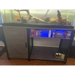 Dextrus 55-75 Gallon Fish Tank Stand with Electrical Sockets & RGB ...