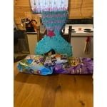 Glittery Mermaid Tail Party Pinata, Purple & Teal Party Decoration, 15. ...