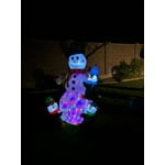Zimtown 6FT Inflatables Snowman with Three Penguins Outdoor Christmas ...