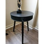 DecorTech Round End Table with Bluetooth Speaker and USB Charging Port ...