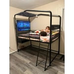 X Rocker Kids Gamer Mid-Sleeper Twin Gaming Bed with TV Mount and Metal ...