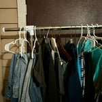 Mainstays Adjustable Rolling Garment Rack Metal Chrome, White, 84 ...