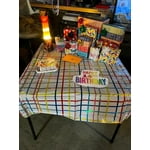 Packed Party 'People Covered In Fun' 84" x 54" Reversible Table Cover ...