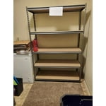 "Muscle Rack Heavy-Duty Industrial 5-Shelf Steel Unit, 48""W x 18""D x ...