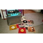 RetroAudio 3-Speed Bluetooth Portable Suitcase Record Player with Built-in Speakers - Walmart.com