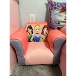 Disney Princess Upholstered Chair with Sculpted Plastic Frame by Delta ...