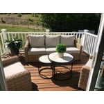 Better Homes & Gardens River Oaks Outdoor 5-Piece Wicker Conversation ...