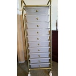 Honey-Can-Do 10-Drawer Colorful Organizer Cart with Wheels, Multi-Color ...