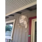 Hurricane Supreme 12 Inch Indoor Oscillating Wall Mount Fan, White ...