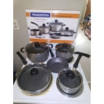 Tramontina 9-Piece Non-Stick Kitchen Cookware Set, Pots with Lids ...