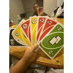 Giant Uno Jumbo Playing Card Game For Kids, Adults, Family Night, 108