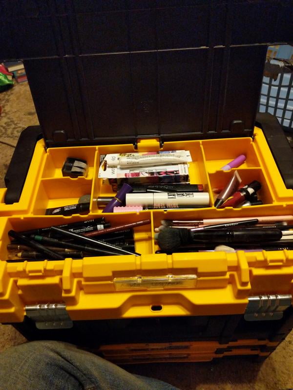 DeWalt TSTAK Stackable Tool Box with Long Handle 17 L x 13 W x 7 H Black Walmart