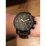 Fossil Men's BQ1009 Rhett Chronograph Wrist Watch, Brown Leather Strap ...