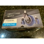 STEALTHO Office Chair Caster Wheels, Set of 5, Polyurethane, Safe for ...