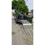 Black Widow MF-12038 Aluminum 10' Folding Arched Folding Motorcycle ...