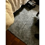Better Homes & Gardens Diamond Faux Fur Rug Gray 30x46 inches Cozy ...
