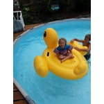 Intex Inflatable Yellow Duck Ride-On Pool Float Toy for Adults, Size ...