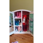 My Life As Wardrobe Play Set for 18 Inch Dolls with Mirror and Shelves ...