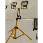 HyperTough 1000-Watt Corded Halogen Twin Head Tripod Work Light, Model ...