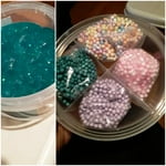 Compound Kings Yo Bucket Teal Or Pink Glitzi Slime With Fun Styro Bead ...