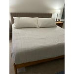 Zinus Amelia 41" Wood Platform Bed Frame with Upholstered Headboard ...