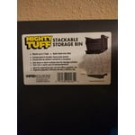 Mighty Tuff Large Nesting Stack Storage Bin, All, Plastic, Gray ...