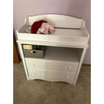 South Shore Angel Changing Table and 4-Drawer Chest Set, Espresso - Walmart.com
