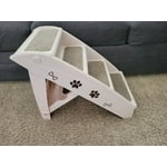 HomGarden 4 Step Non-Slip Foldable Pet Stairs, Supports 100lbs ...