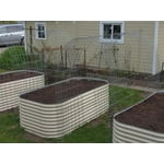 Vego Garden 9.5ft X 2.5ft X 32" 10 in 1 Extra Tall Modular Oval Metal ...