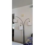 "SUNMORY 78"" Modern Arc Floor Lamp, 3 Lights, Mid-century with Heavy ...