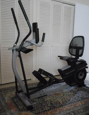 ProForm Hybrid Elliptical Recumbent Bike Home Gym Trainer PFEL03812Z ...