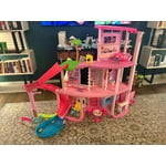 Barbie Dreamhouse Kids Playset with Slide, Deluxe Dollhouse Set, 75 ...