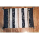 Better Homes & Gardens Navy White Tan Striped Rectangular Indoor Rug ...