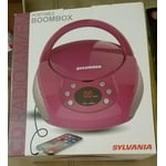 SYLVANIA Portable CD Player with AM/FM Radio, 20-Track Memory, Aux ...