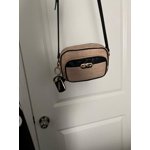 Time and Tru Women's Dorian Camera Crossbody Handbag, Black and Beige ...
