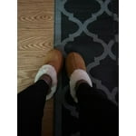 Joyspun Women's Faux Suede Platform Clog Slippers - Walmart.com