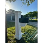 Mayne Liberty Mailbox Arm Mount White Plastic Mailbox Post - Walmart.com