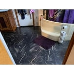 VEELIKE 4pcs Yellow Marble Floor Tiles Peel and Stick 12"x12" Removable ...