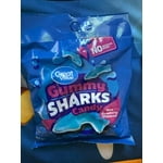 Great Value Gummy Sharks Candy 3.25 oz with Blue Raspberry Flavor Chewy ...