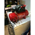 Hyper Tough 3 Gallon Oil Free Portable Air Compressor, 100PSI, Red ...