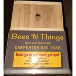 Bees N Things Wood Hanging Carpenter Bee Catcher for Outdoor Use ...
