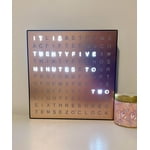 Sharper Image® LED Light-up Word Clock, 7.75", Electronic Desk Clock ...