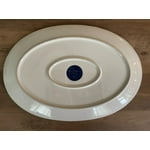 Sofia Home Large Oval Indigo Stoneware Serve Tray by Sofia Vergara ...