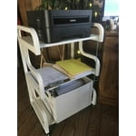 Natwind 3-Tier Mobile Printer Stand, Large Copier Table with Rolling ...
