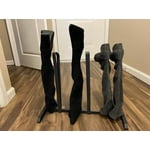 Yescom Portable 6-Pair Boot Rack, Black Metal Organizer, Easy to ...