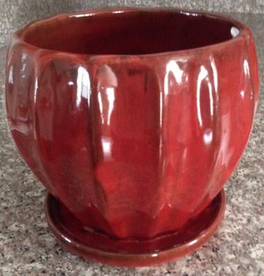 Red Ceramic Planters