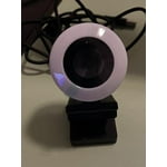 onn. Webcam with Ring Light w/3 LED Levels, Autofocus, Built-in ...